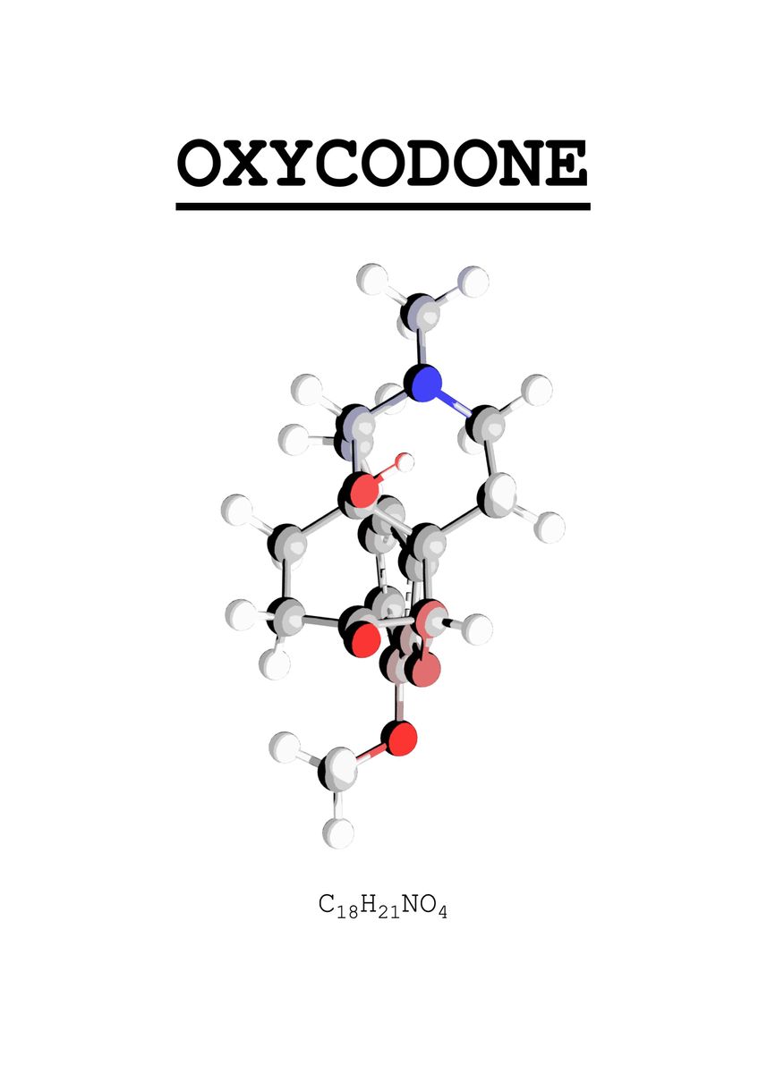 'Oxycodone' Poster by ChemECool | Displate