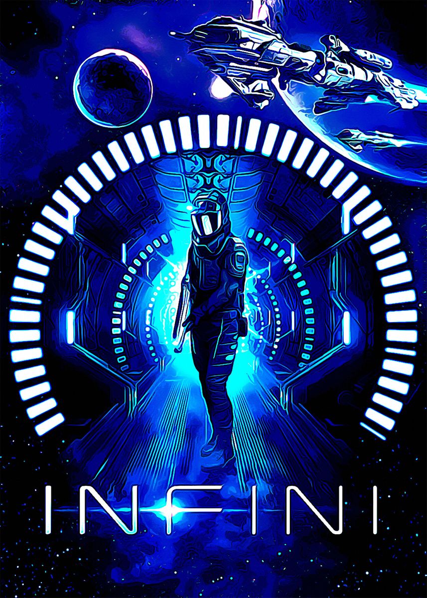 'Infini 3' Poster, picture, metal print, paint by Katerina Lim | Displate