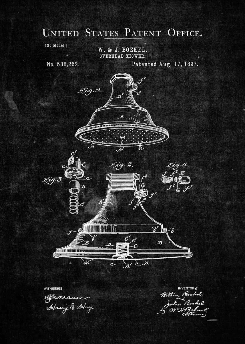 'Shower Head ' Poster by Kenny Studio | Displate