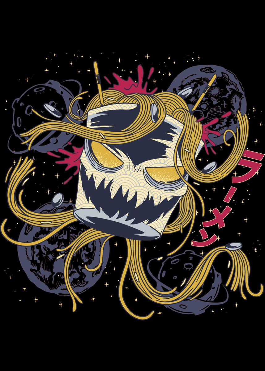 'space ramen ' Poster by Pirmin | Displate