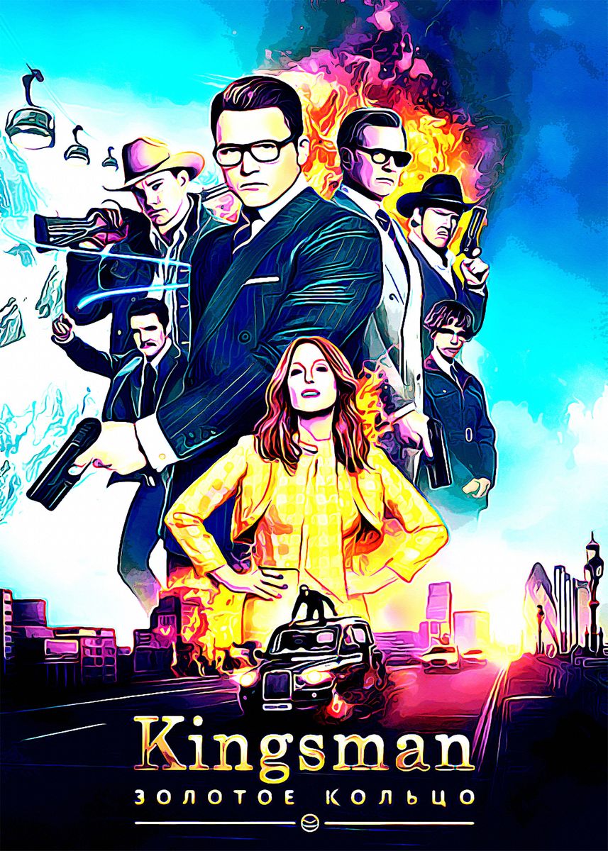 'Kingsman 2 7' Poster, picture, metal print, paint by Kaye Luca | Displate
