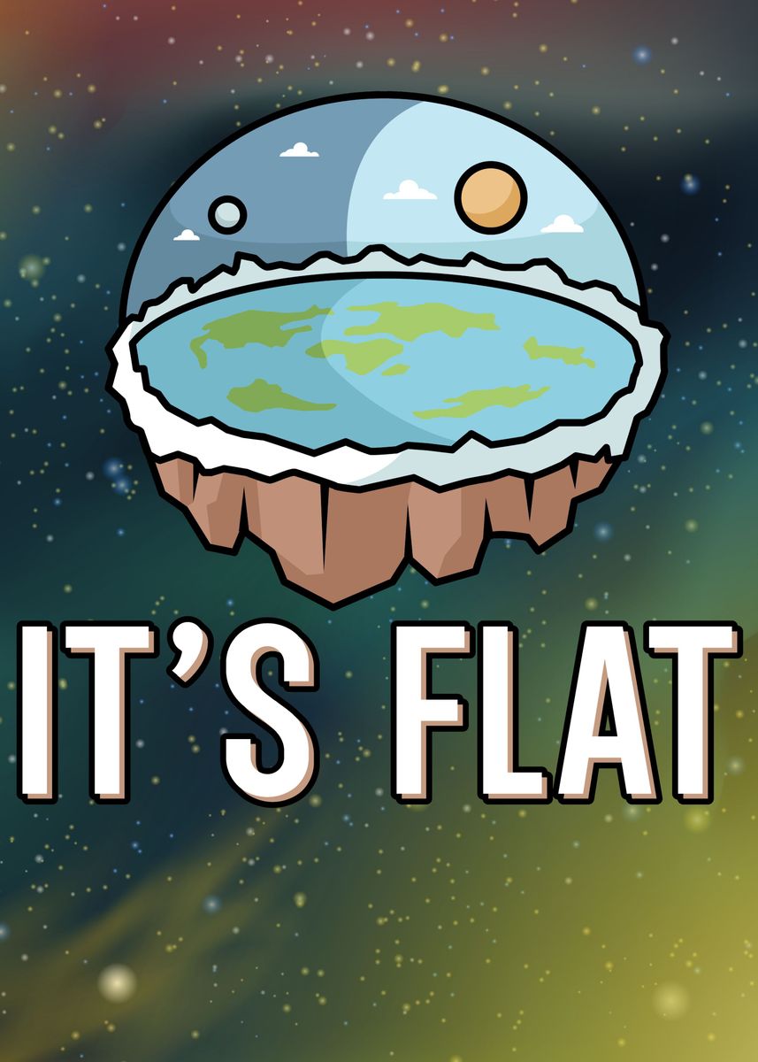 'Its Flat' Poster by maxdesign | Displate