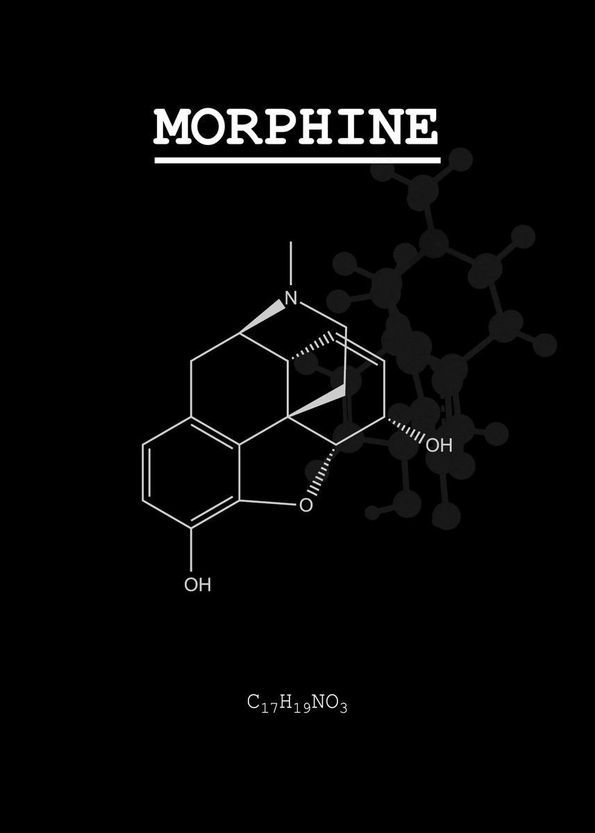 'Morphine' Poster, picture, metal print, paint by ChemECool | Displate
