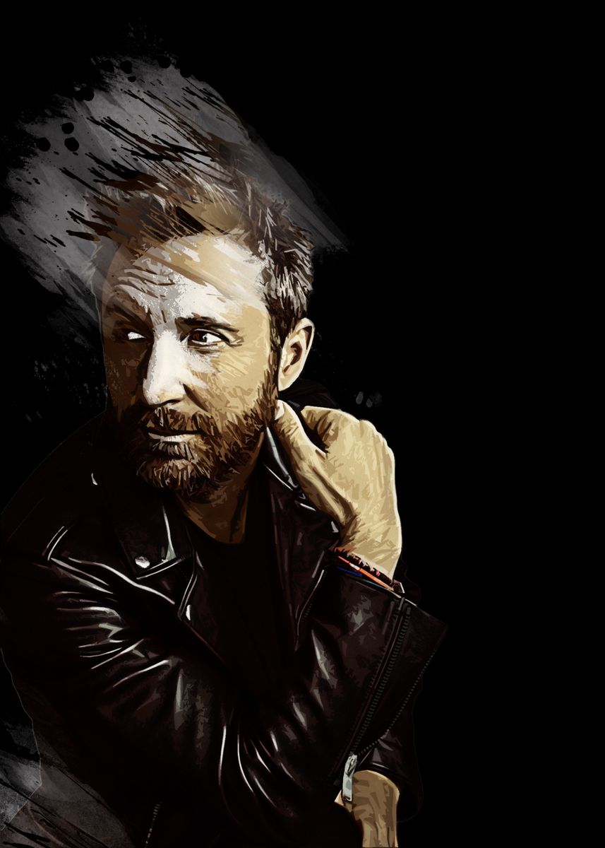 'David Guetta' Poster, picture, metal print, paint by MDA STUDIO | Displate