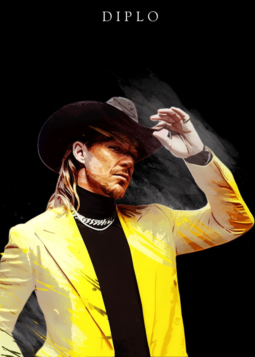 'Diplo' Poster, picture, metal print, paint by MDA STUDIO | Displate