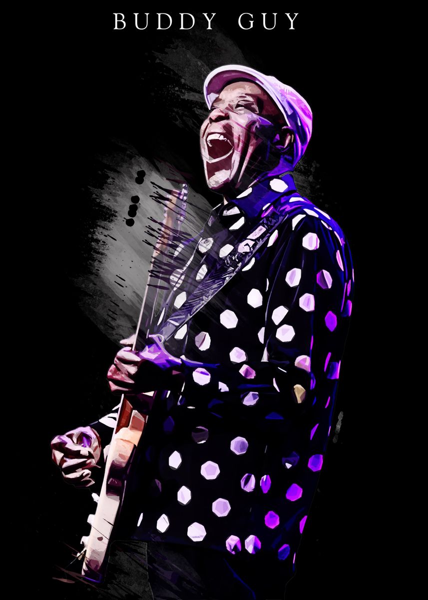 'Buddy Guy ' Poster, picture, metal print, paint by HD TEAM | Displate