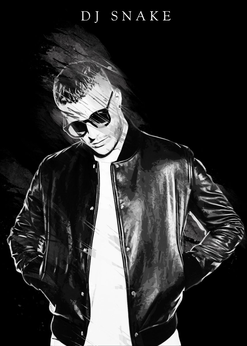 'DJ Snake' Poster, picture, metal print, paint by MDA STUDIO | Displate