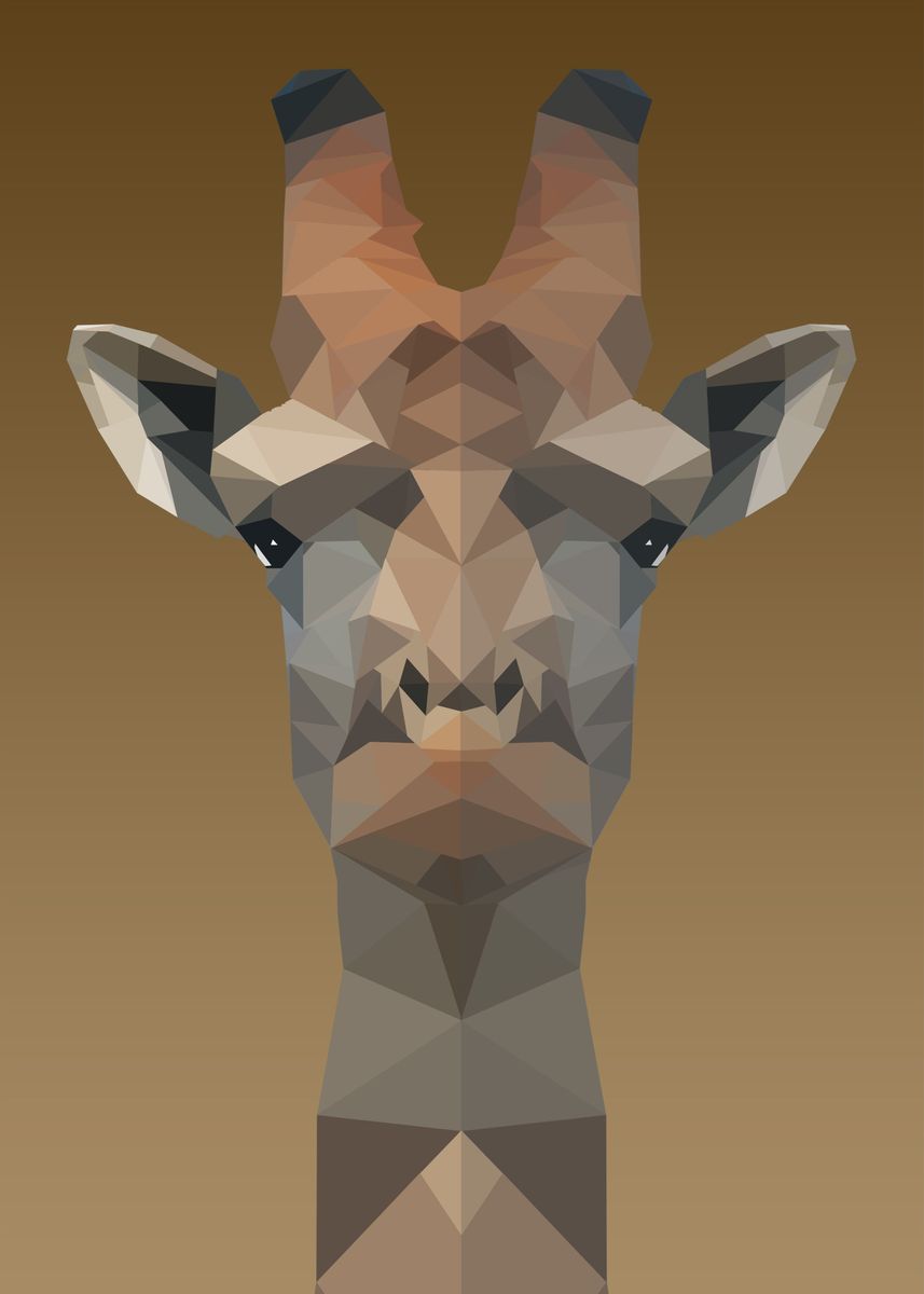 'Stylized Giraffe' Poster, picture, metal print, paint by Elaisias ...