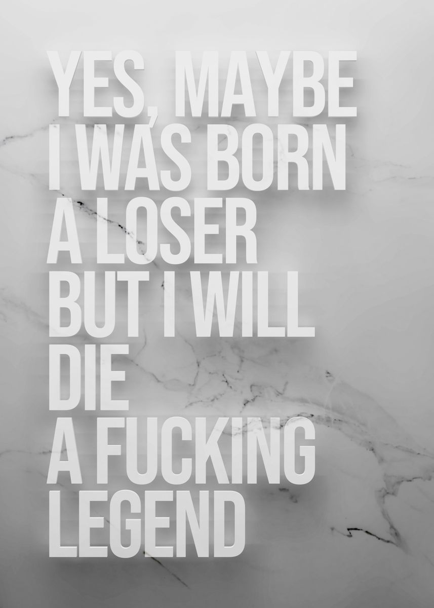 'motivational quote' Poster, picture, metal print, paint by ...