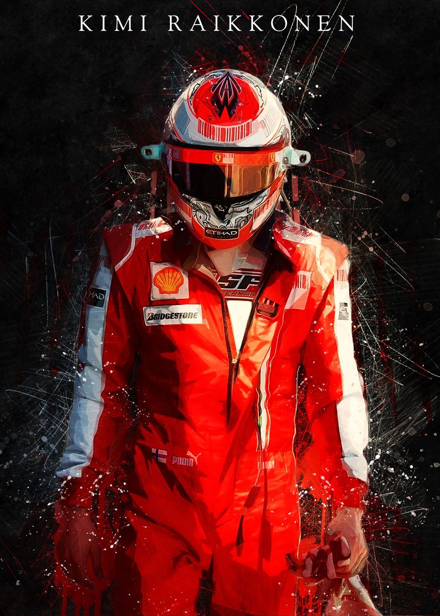 'Kimi Raikkonen ' Poster by PADA GROUP | Displate