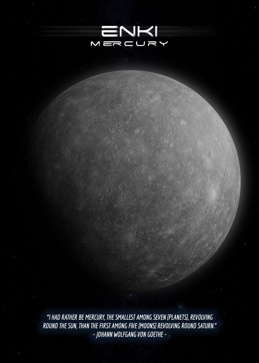 'MERCURY' Poster, picture, metal print, paint by msp4rrow | Displate