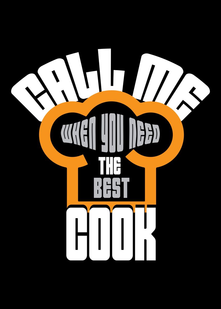 'cook chef cooking funny' Poster, picture, metal print, paint by ...