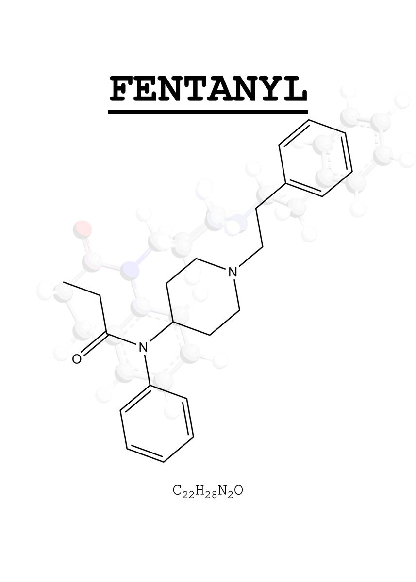 'Fentanyl' Poster, picture, metal print, paint by ChemECool | Displate