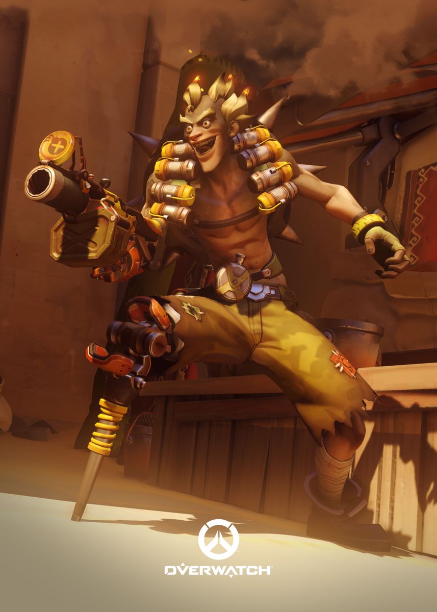 'Junkrat' Poster, picture, metal print, paint by Overwatch | Displate