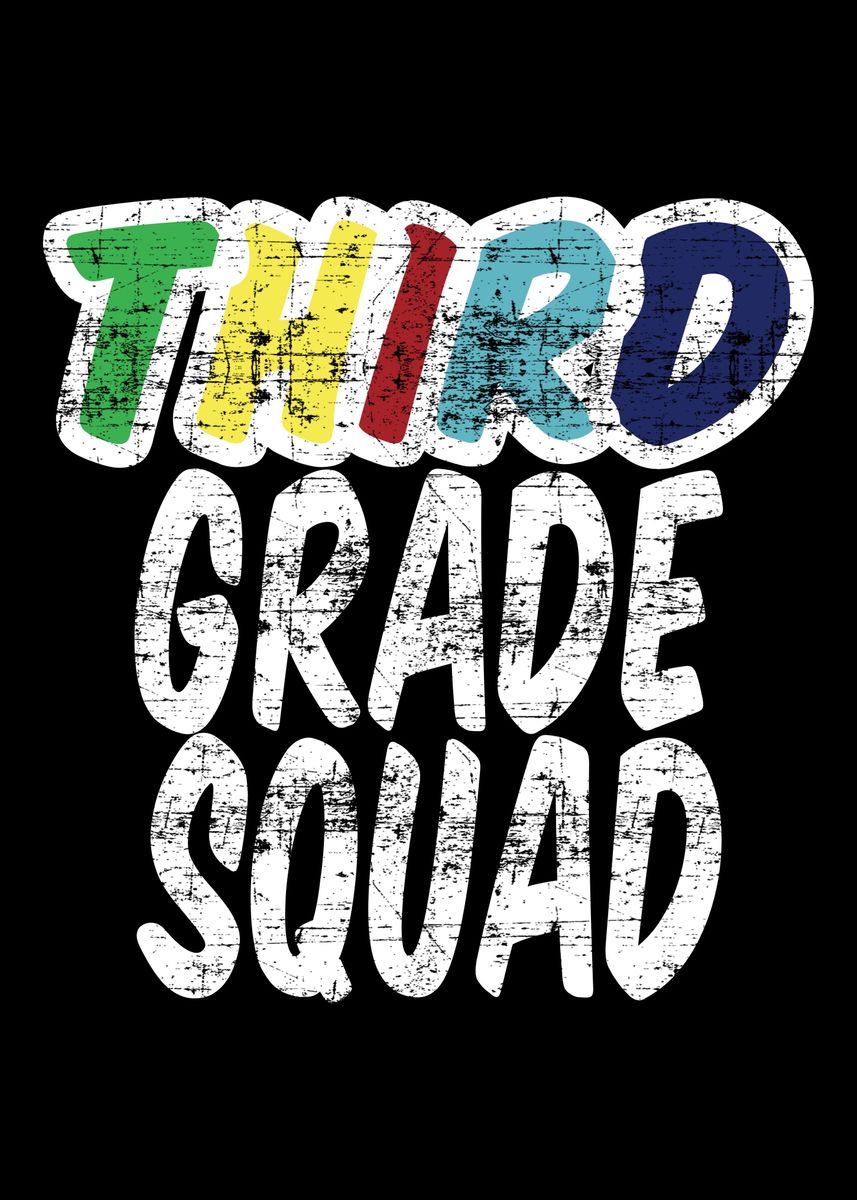 'Third Grade Squad' Poster, picture, metal print, paint by John DonJoe ...