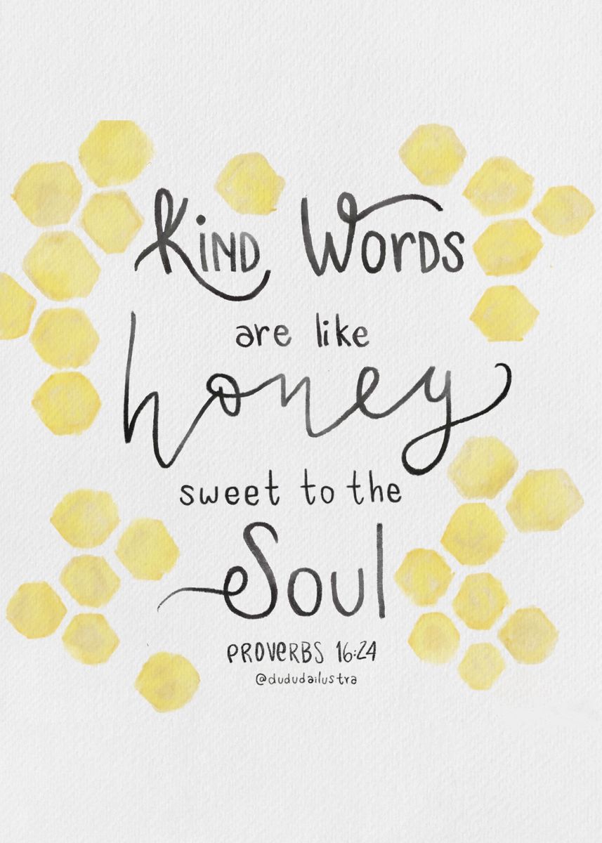 'Kind words' Poster by Eduarda de Oliveira | Displate