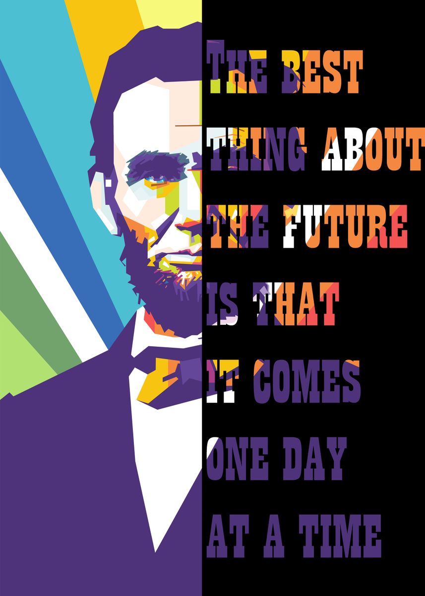 'Abraham Lincoln' Poster by Sherlock Wijaya | Displate