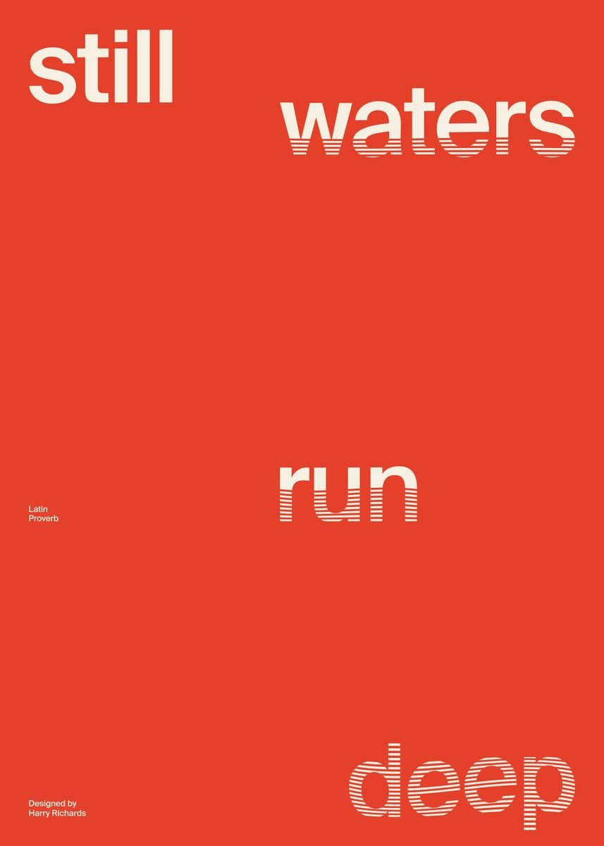 'Still Waters Run Deep' Poster, picture, metal print, paint by Harry ...