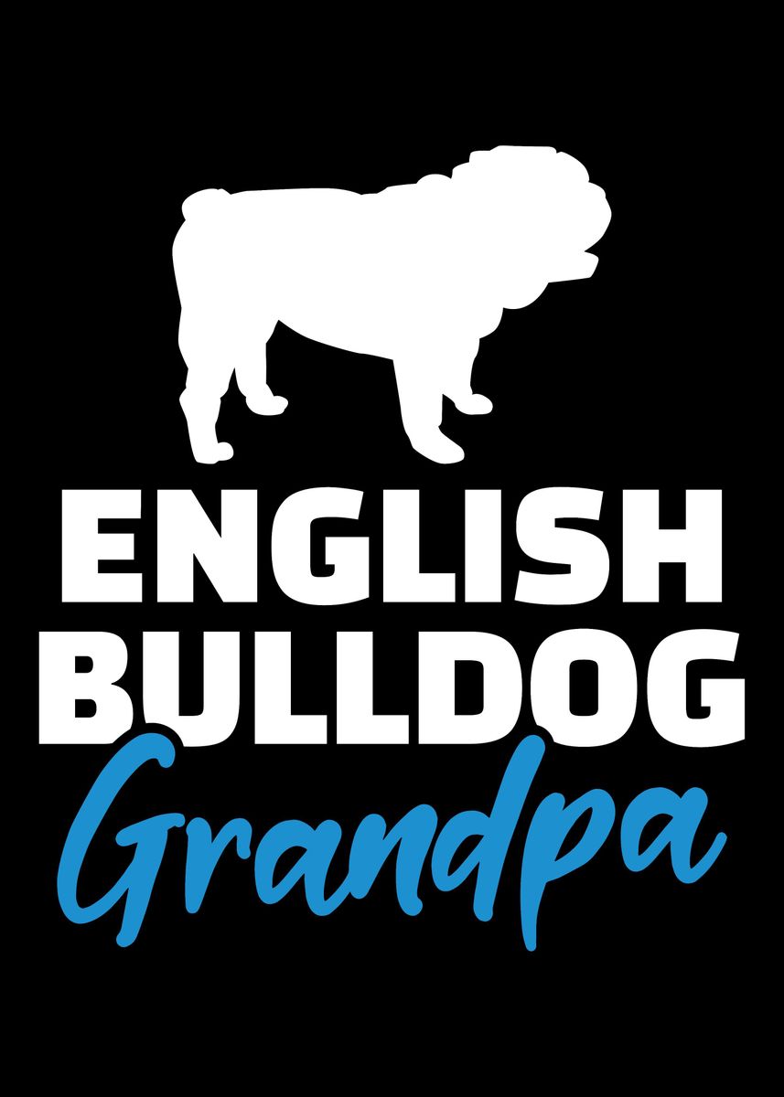 'English Bulldog' Poster, picture, metal print, paint by Designzz ...