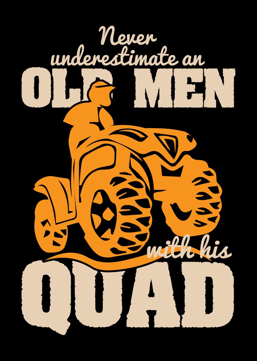 'Quad Rider' Poster, picture, metal print, paint by Alexander Roose ...