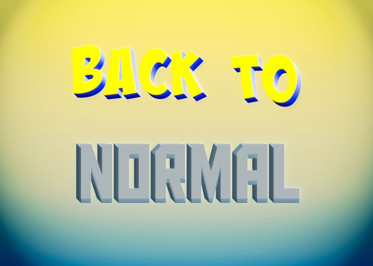 'Back to normal vintage fad' Poster by Gianfranco Grenar | Displate