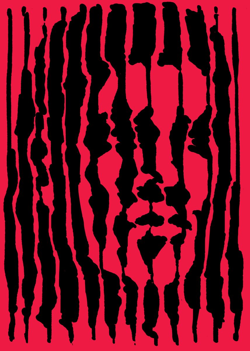 'Stripes Man' Poster, picture, metal print, paint by Bem Calavera ...