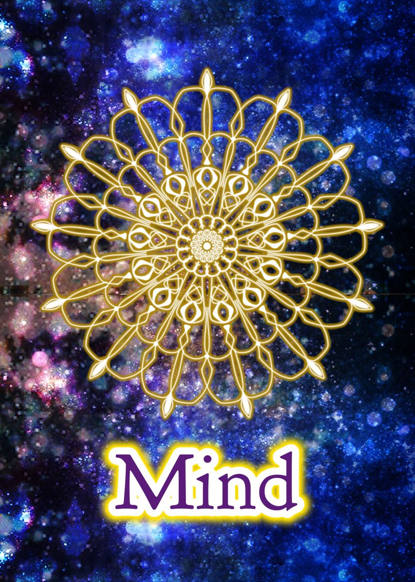 'MIND MANDALA' Poster, picture, metal print, paint by Onmeprints | Displate