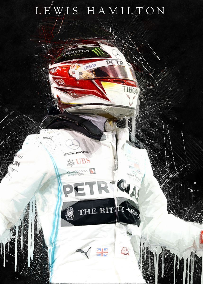 'Lewis Hamilton' Poster by PADA GROUP | Displate