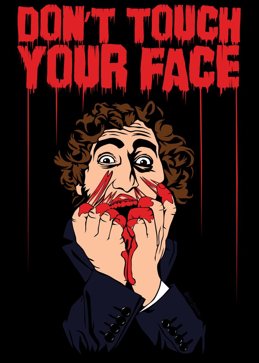 'Dont Touch Your Face 2' Poster by Becky Doyon | Displate