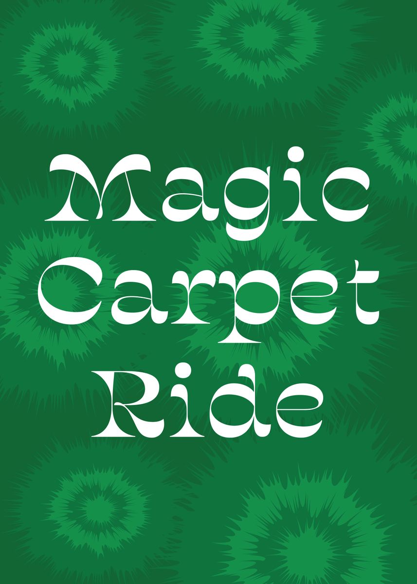 'Magic Carpet Ride' Poster, picture, metal print, paint by Baun Studios ...