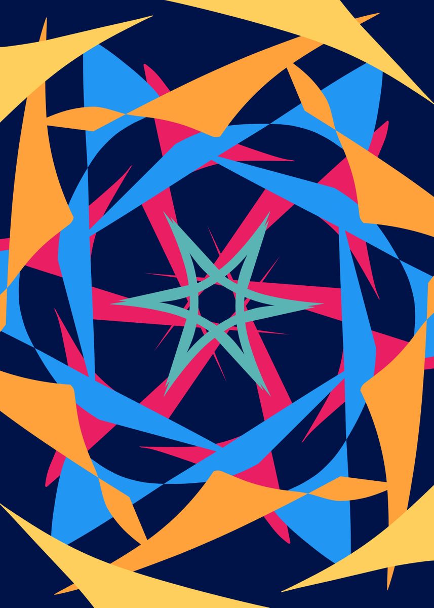 'Abstrack' Poster, picture, metal print, paint by Artoria | Displate