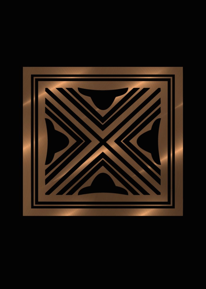 'Abstract Copper' Poster, picture, metal print, paint by Elaine Manley ...