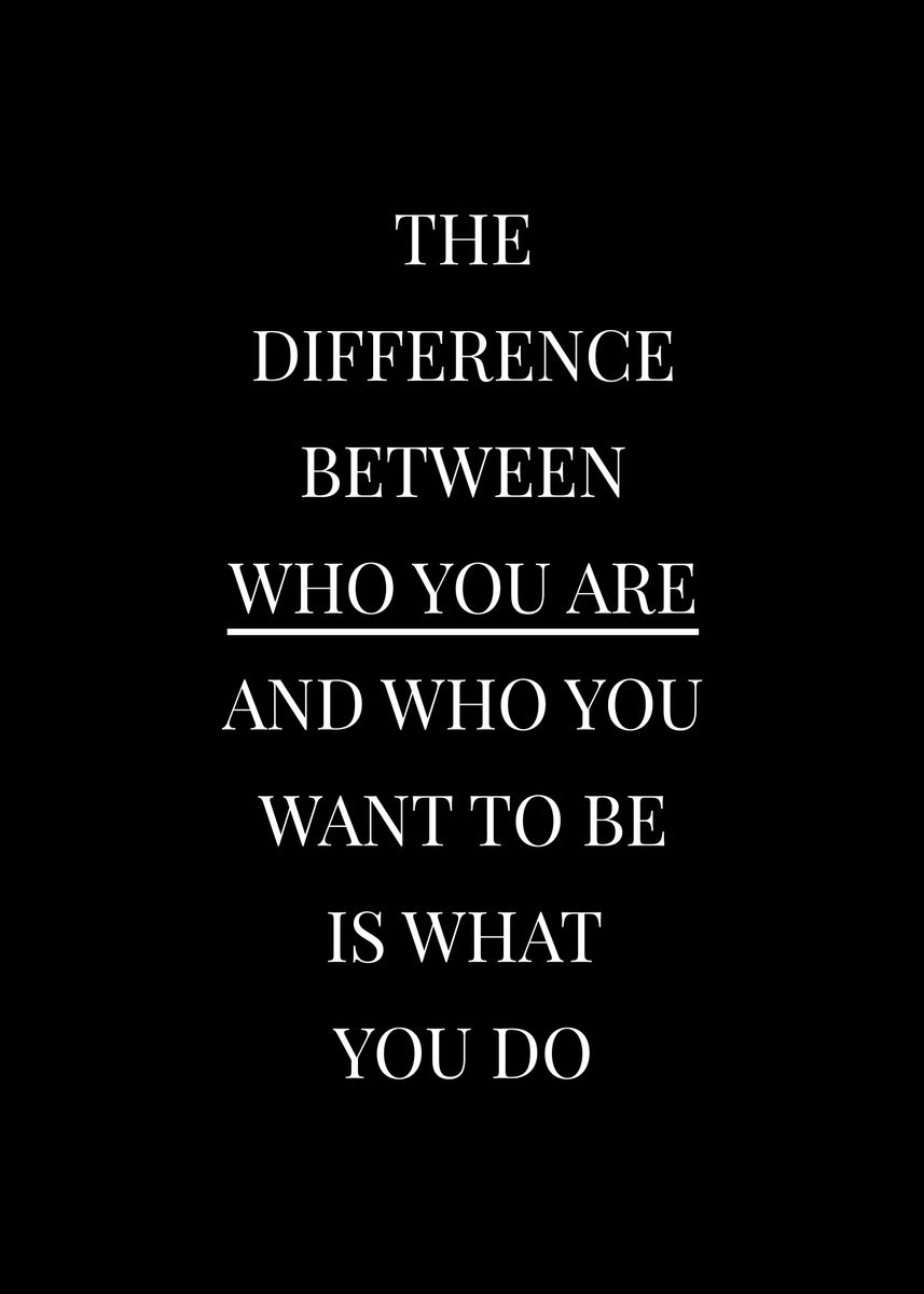 'Minimalist Quotes Text Art' Poster by Tony Ways | Displate