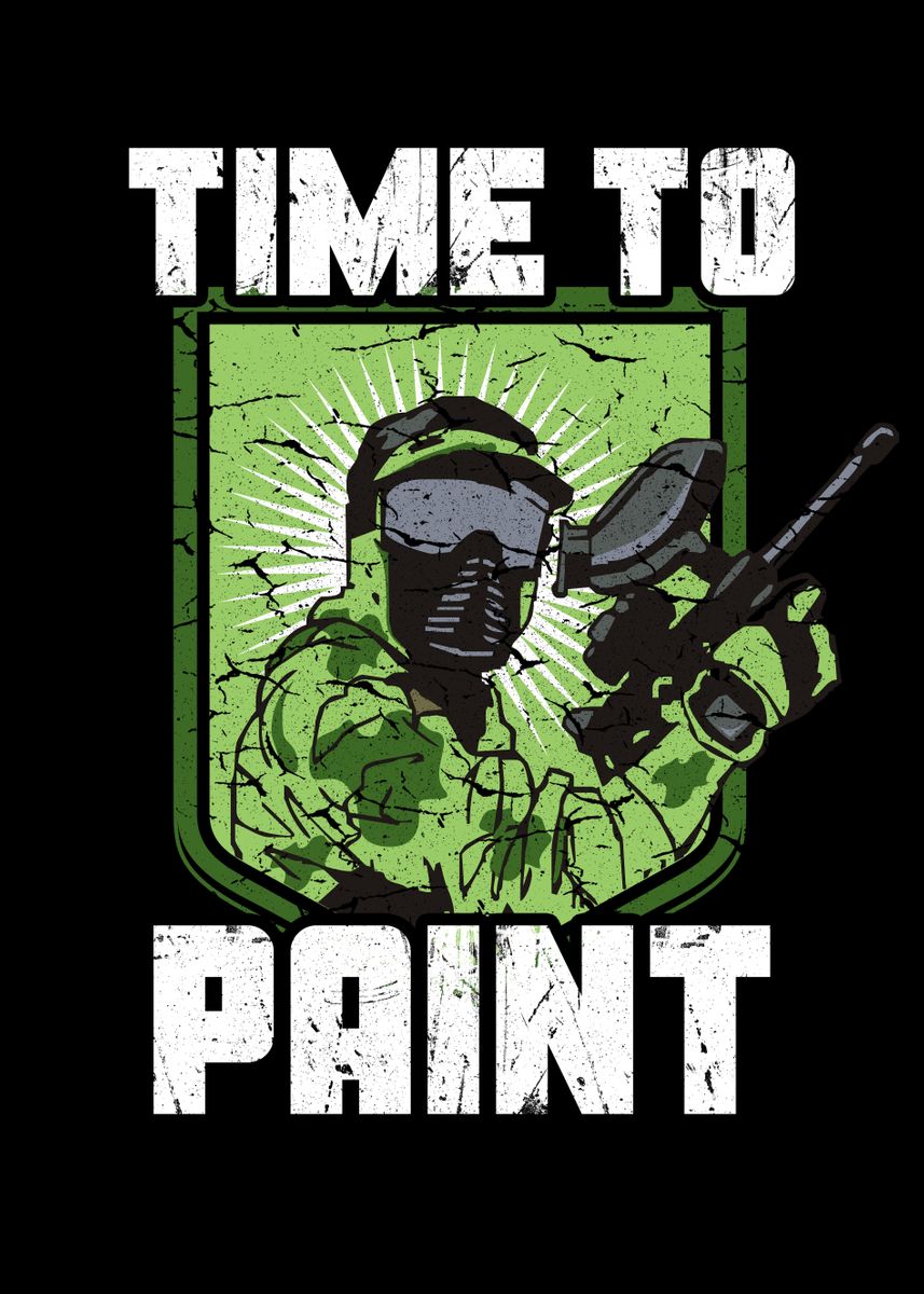 'Time to Paint' Poster by Foxxy Merch | Displate