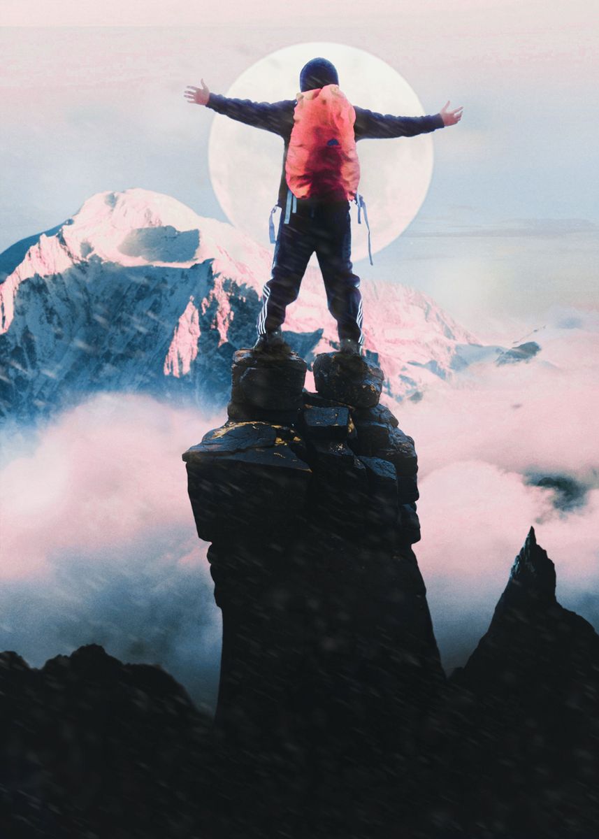 'high peak' Poster, picture, metal print, paint by Ridwan Dwiki | Displate