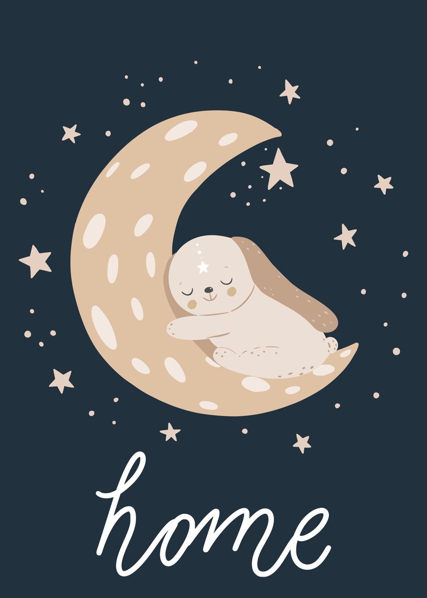 'Cute Bunny' Poster by Juliana RW | Displate