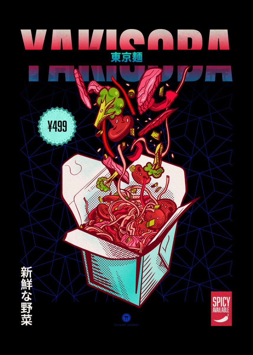 'Yakisoba' Poster by Woo Hoo | Displate