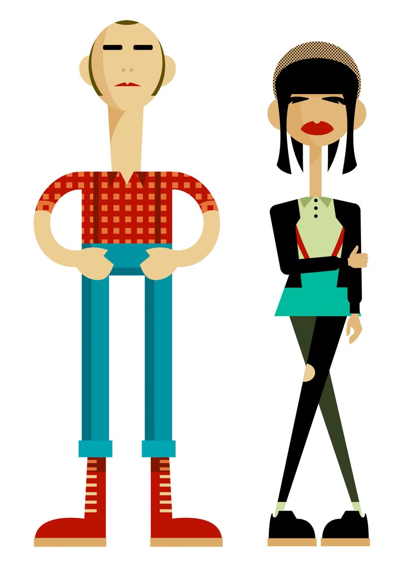 'The Skinheads' Poster, picture, metal print, paint by Pete Drawgood ...