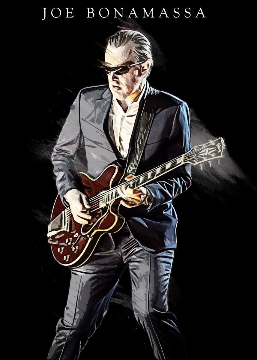 'Joe Bonamassa' Poster, picture, metal print, paint by HD TEAM | Displate