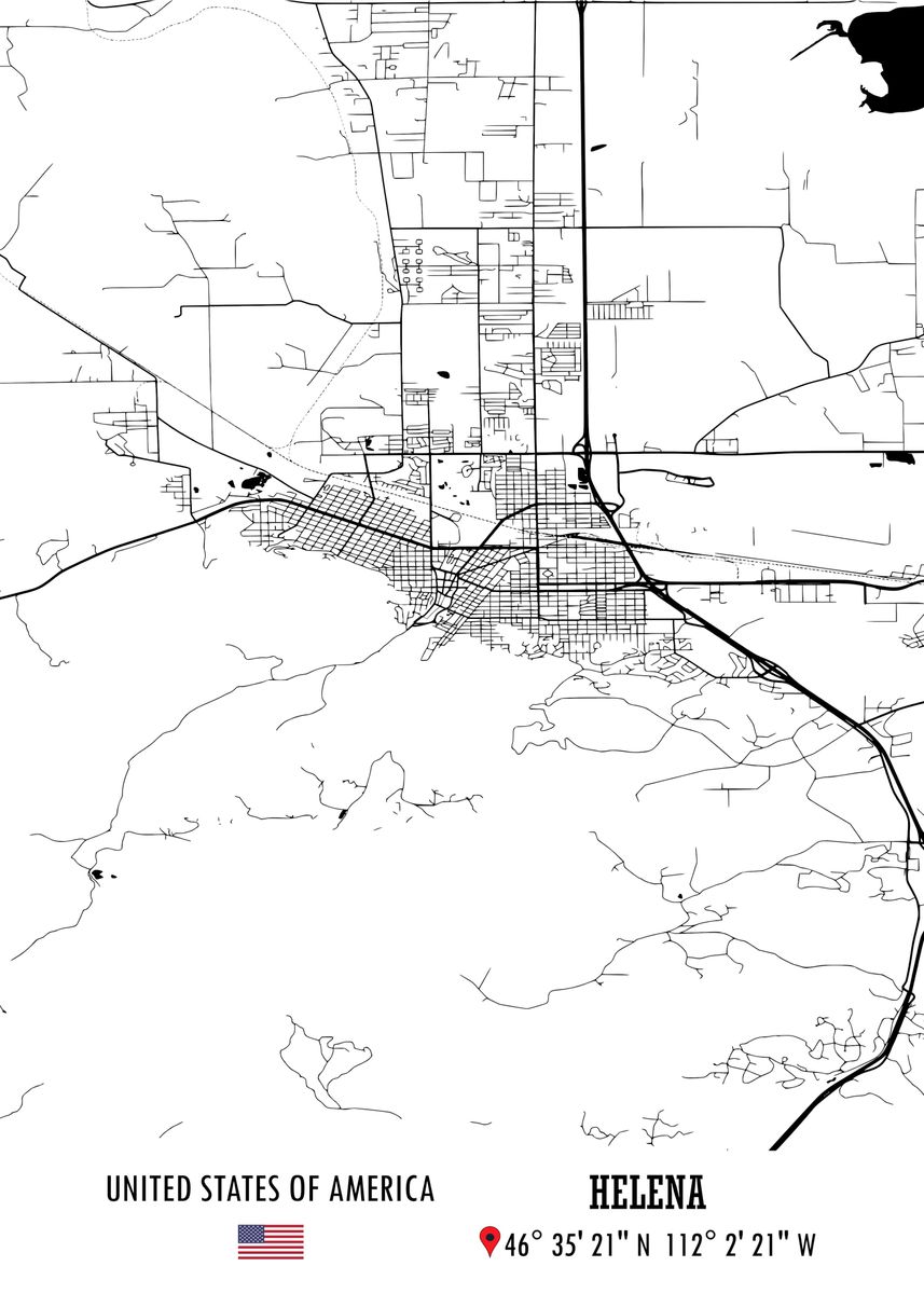 'Helena USA' Poster, picture, metal print, paint by Artistic Paradigms ...