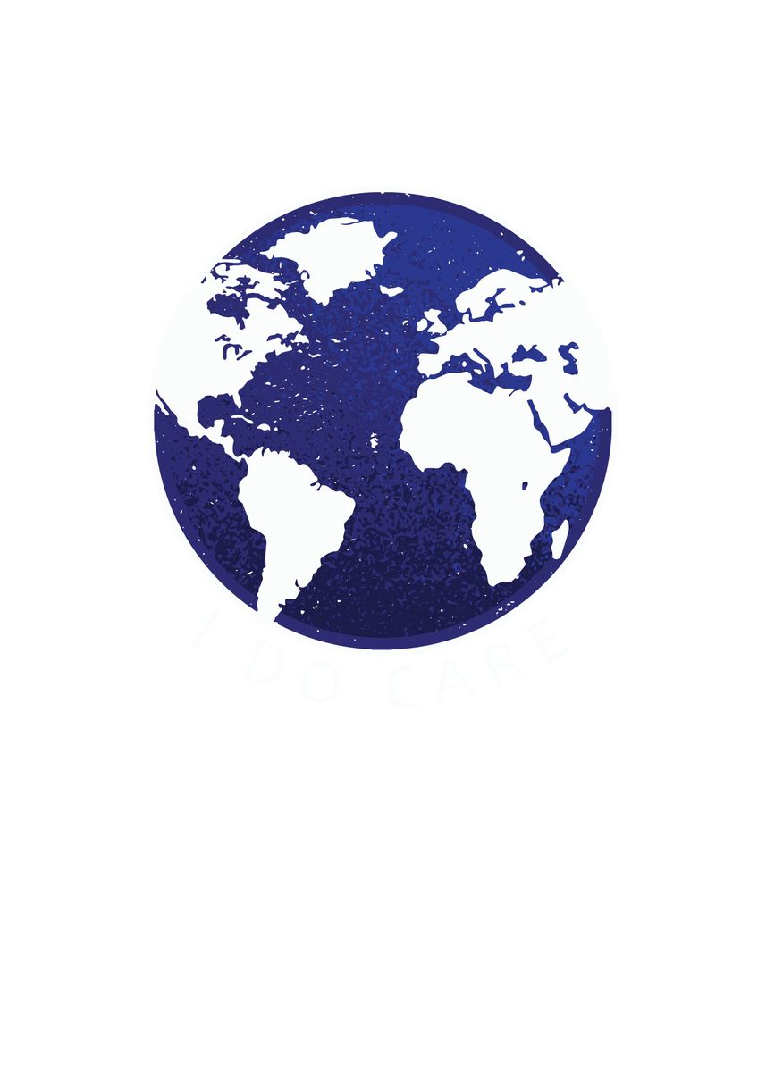 'I do care' Poster by Schmuddelshirt | Displate