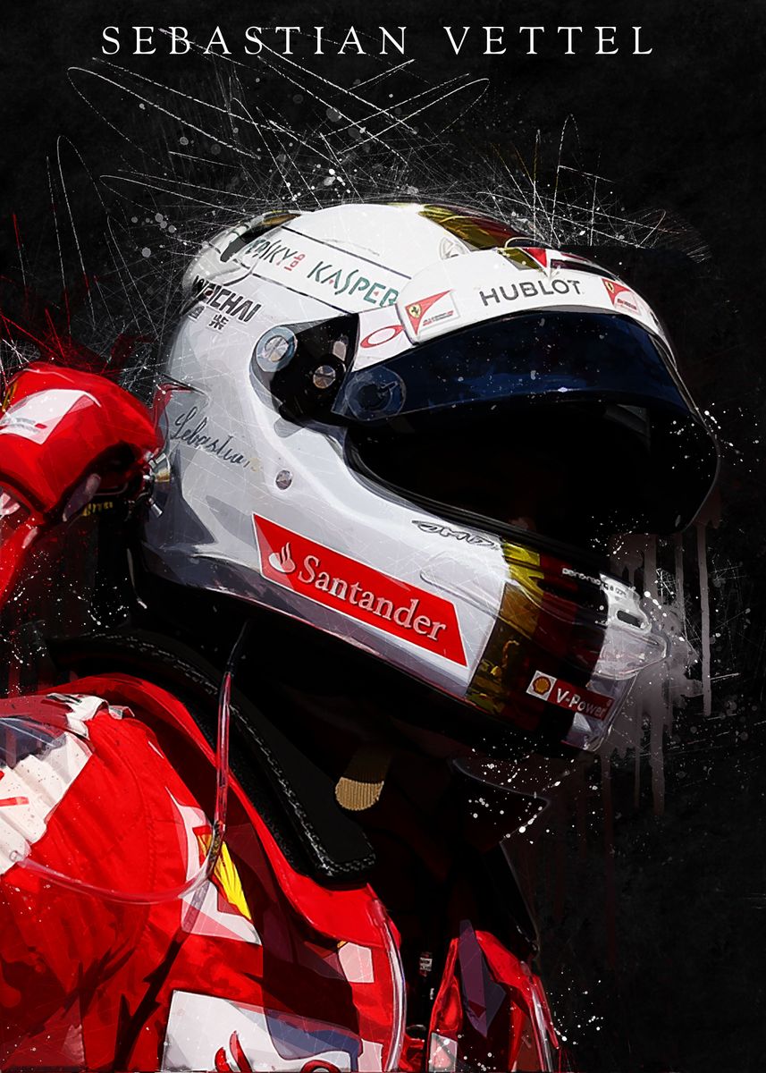 'Sebastian Vettel ' Poster by PADA GROUP | Displate