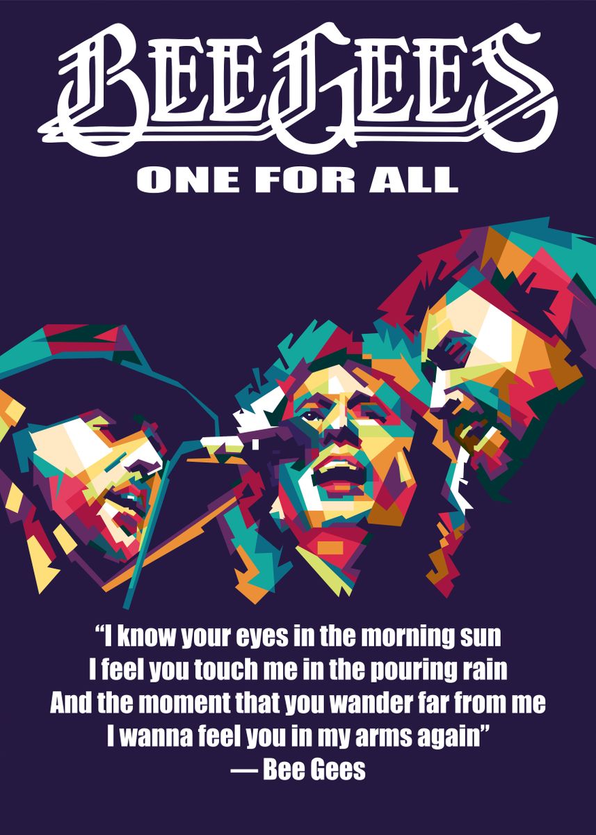 'Bee Gees' Poster, picture, metal print, paint by Fill Artwork | Displate