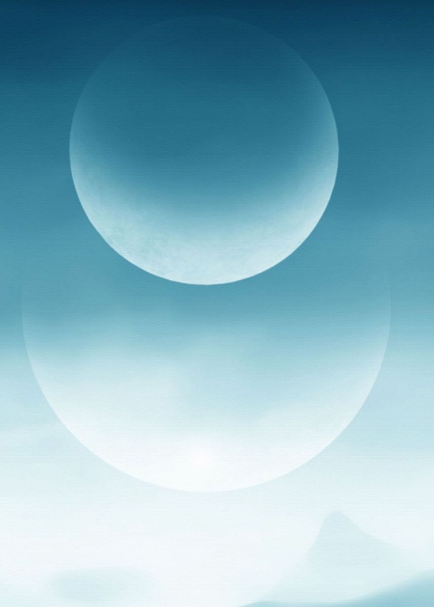 'Moon' Poster, picture, metal print, paint by nicholsrose451 | Displate