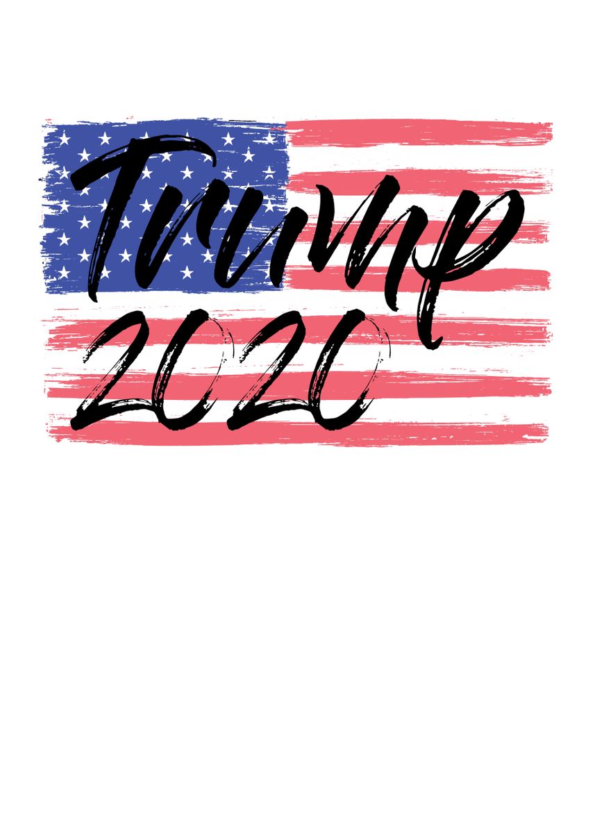 'Trump Election Year 2020' Poster, picture, metal print, paint by ...