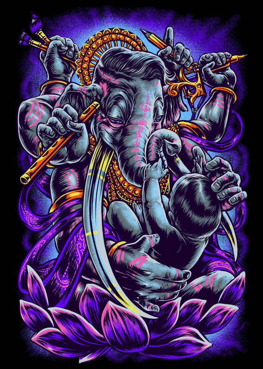 'Freya' Poster, picture, metal print, paint by Didit Red | Displate