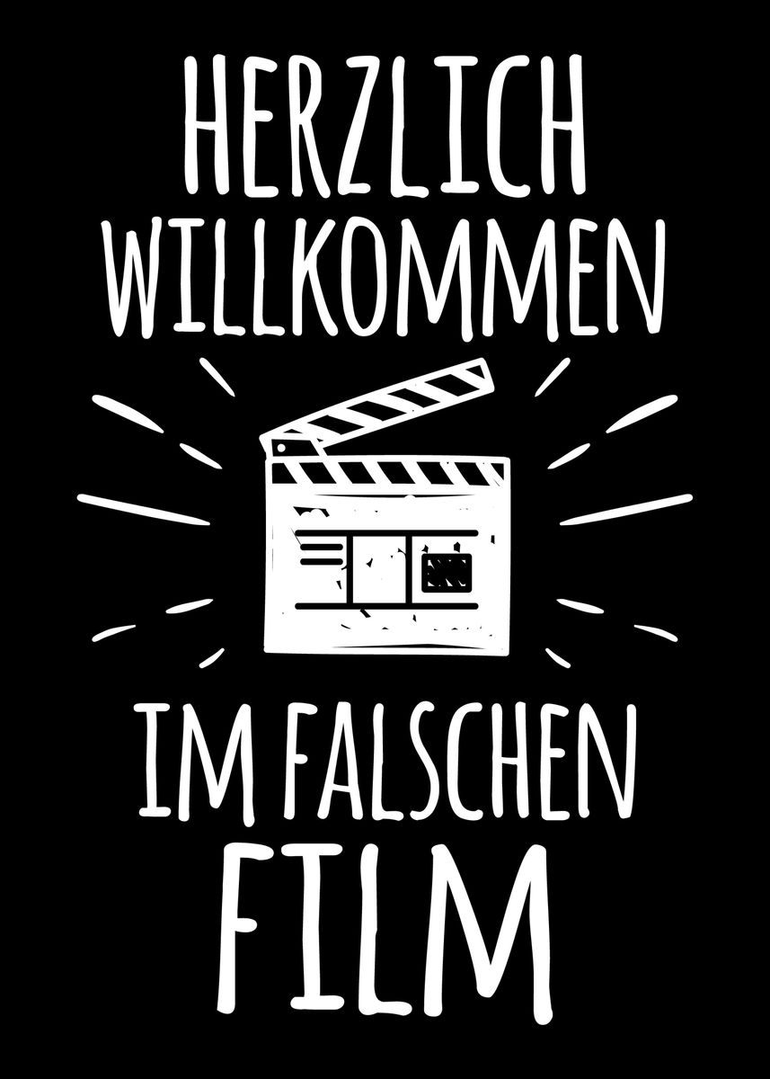 'sign cinema slogan' Poster, picture, metal print, paint by Robert ...