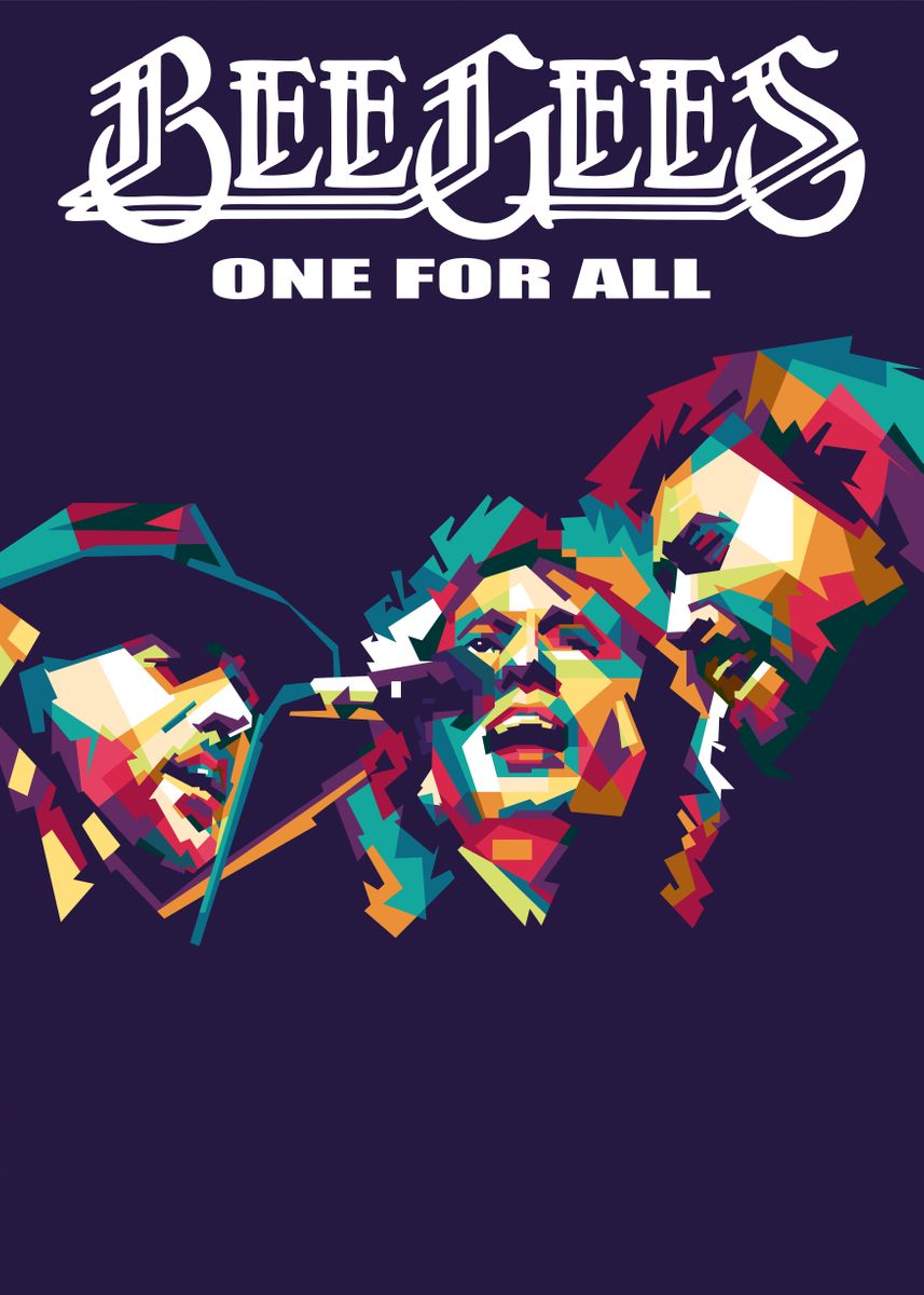 'Bee Gees' Poster, picture, metal print, paint by Fill Artwork | Displate