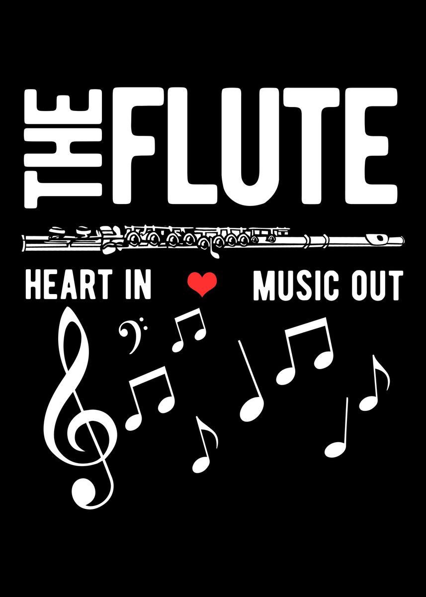 'flute' Poster by Hexor | Displate