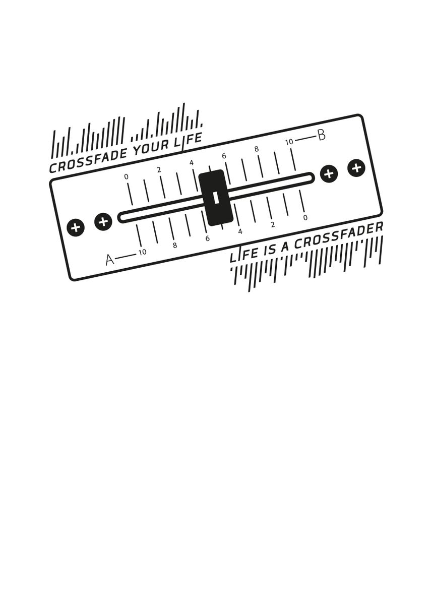 'DJ Crossfade Your Life' Poster, picture, metal print, paint by ...